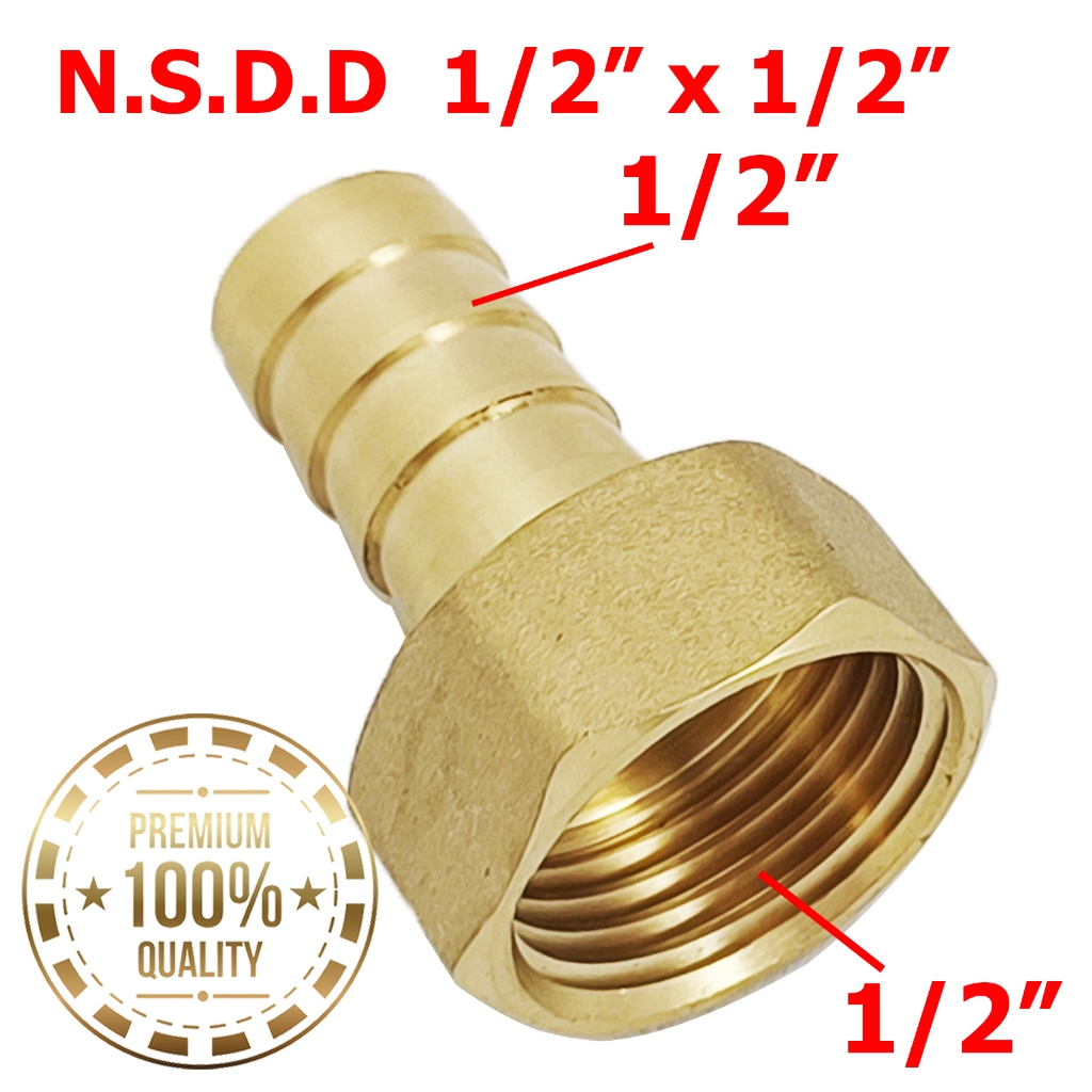 Jual NEPEL SELANG DRAT DALAM 1/2" X 1/2" KUNINGAN ASLI TEBAL / NEPEL ...