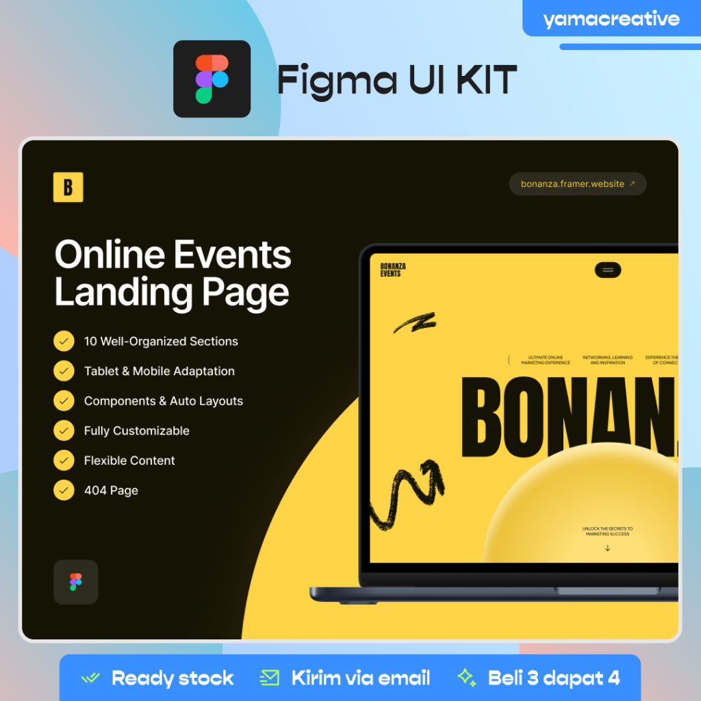 Jual Online Event Responsive Website - Premium Figma UI Kit | Shopee ...