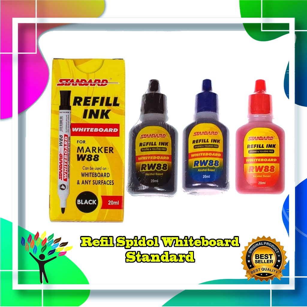 Jual Refill Tinta Spidol Papan Tulis Whiteboard Standard RW-88 ORIGINAL ...