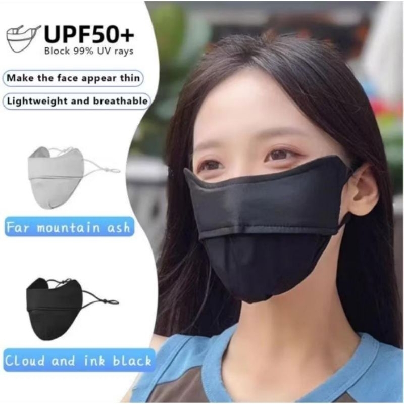Jual Masker wajah anti UV pelindung dari paparan sinar matahari UPF50+ | Shopee Indonesia