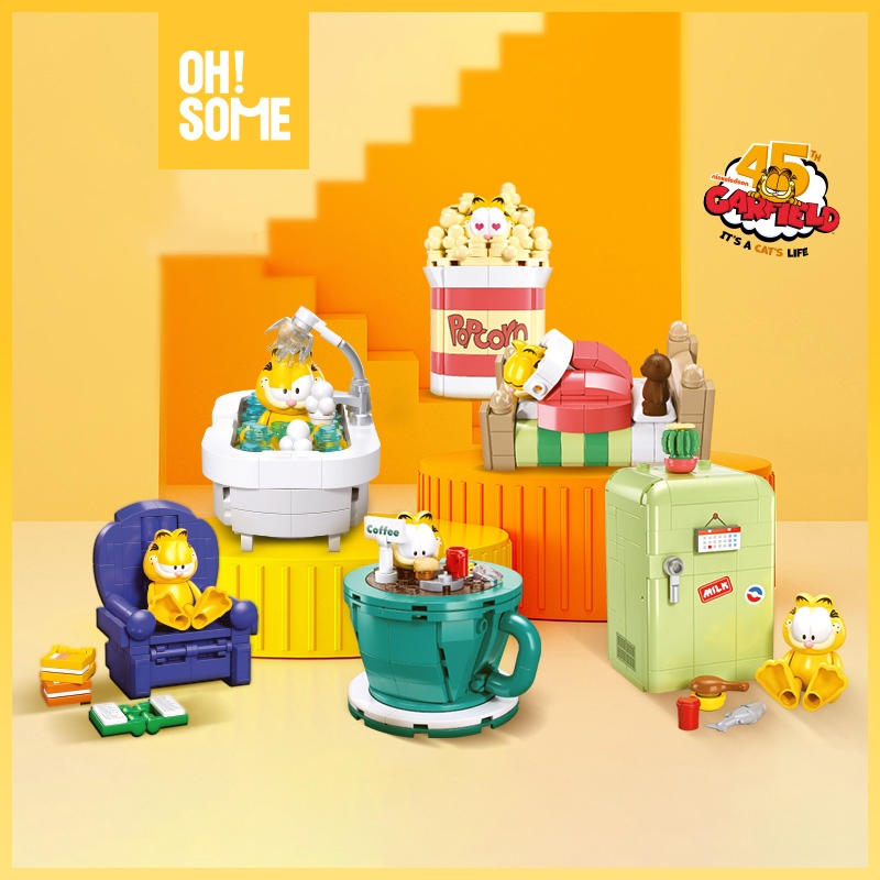 Jual OHSOME - SLUBAN Garfield Mystery Blind Box Happy Life (1/6 ...