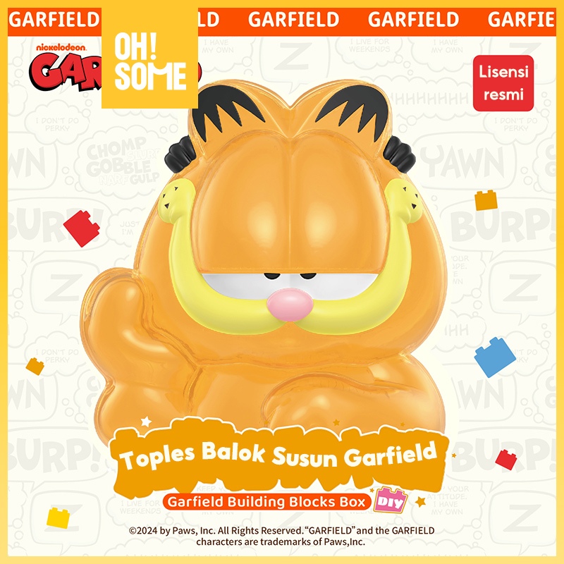 Jual OHSOME Mr. Man Little Building Blocks Garfield 50pcs / Block ...