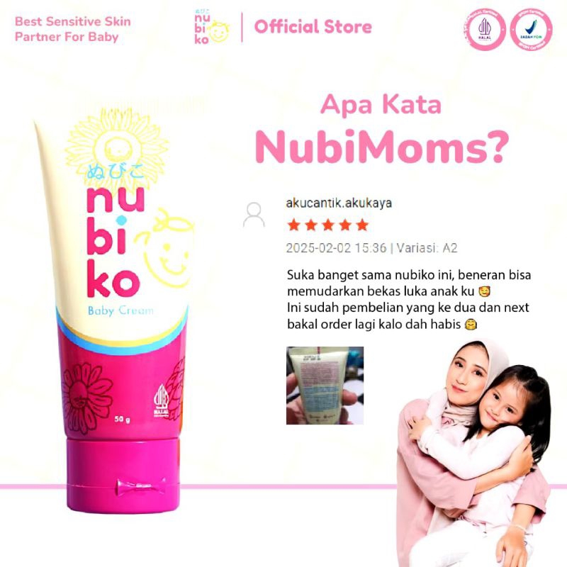 Jual NUBIKO Nubiko skincare cream anak krim bayi aloe & vera sunflower ...