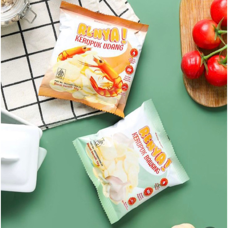Jual RENYA! Kerupuk Udang & Bawang 10g Matang (Ready to Eat) | Shopee Indonesia