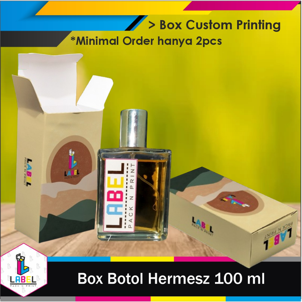 Jual Dus Packaging / Box Parfum Hermesz 100ml Custom Desain Full Print ...