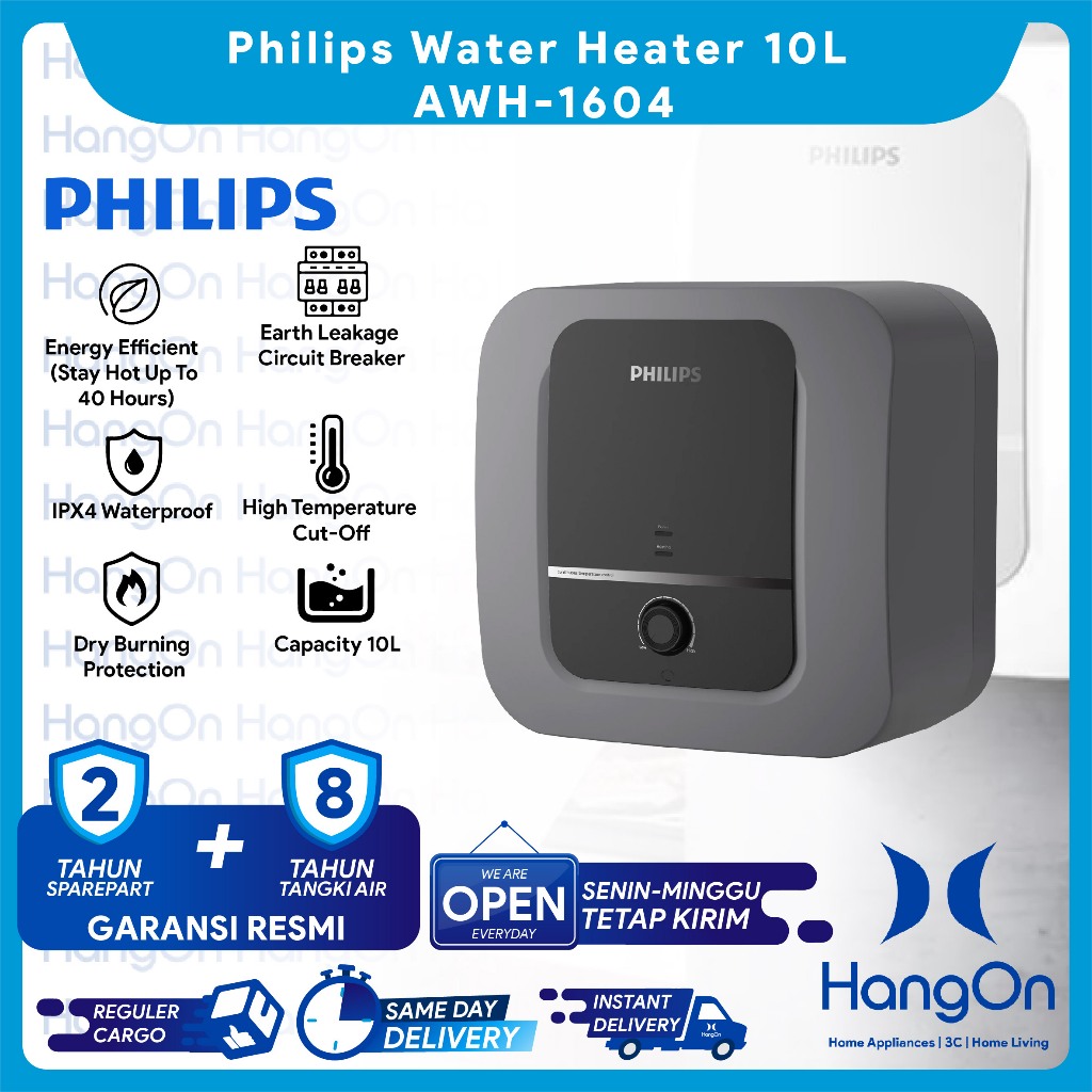 Jual Philips Water Heater AWH-1604 10 Liter 200 Watt - Hitam AWH1604 ...