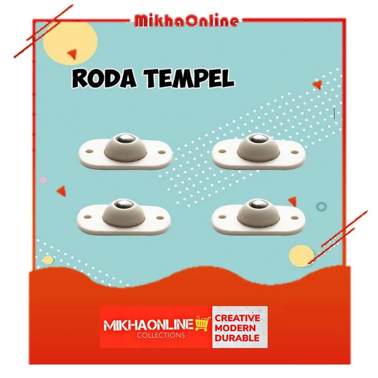 Jual Roda Tempel Mini Stainless Putar 360 Derajat Serbaguna | Shopee ...