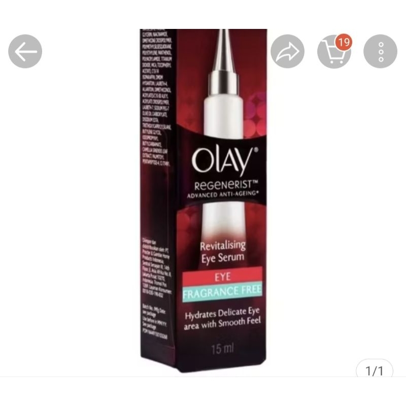 Jual OLAY REGENERIST REVITALISING EYE SERUM 15ml (exp 2026/2027 tanpa bok) | Shopee Indonesia