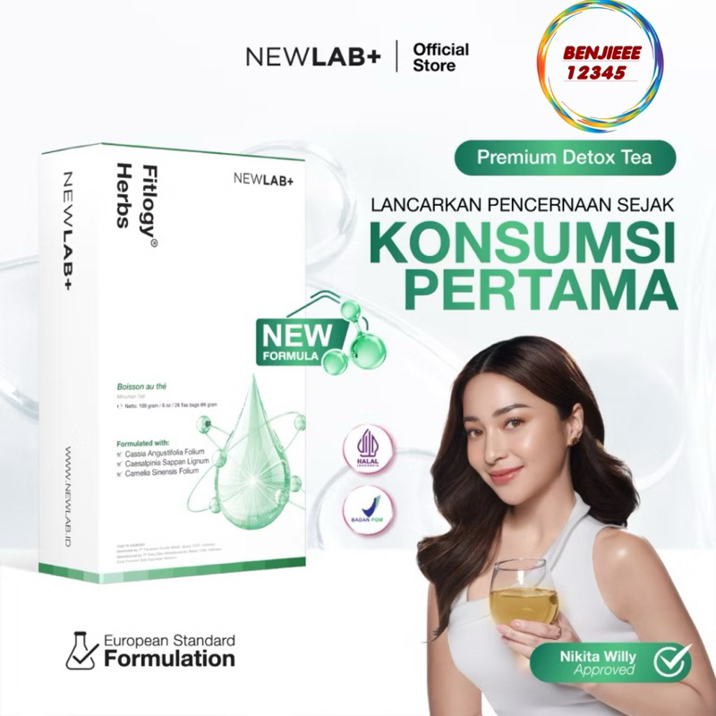 Jual Newlab teh tea 28 Teabag detox Newlab+ New lab minuman slimfazz ...