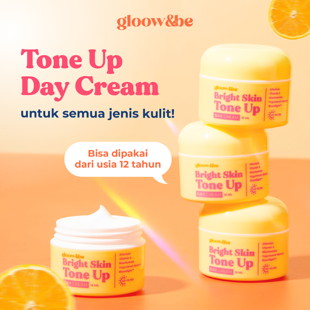 Jual [READY STOCK] Gloow&be Bright Skin Tone-Up Day Cream Membantu ...