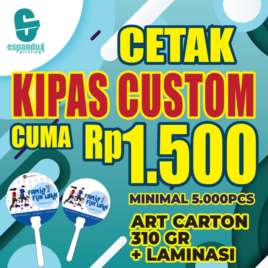 Jual Kipas Bulat, Kipas Custom, Kipas Custom 2 Sisi, Kipas Custom Murah ...
