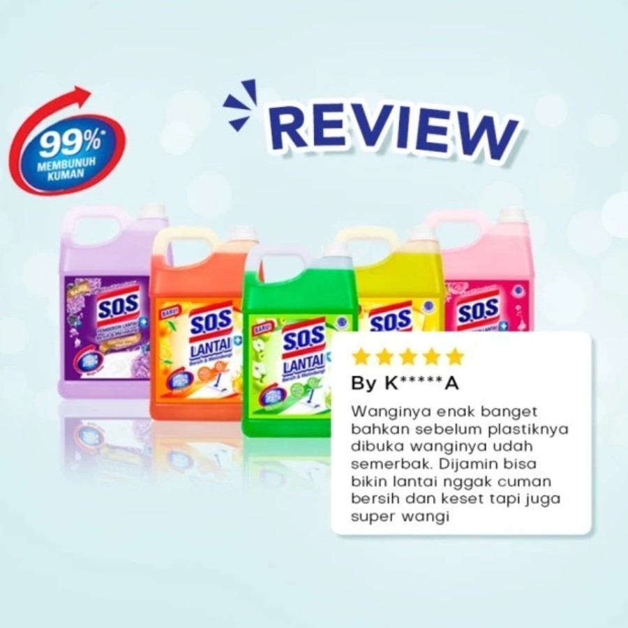 Jual SOS FLOOR CLEANER JERRYCAN 4,5 LITER / SOS | Shopee Indonesia