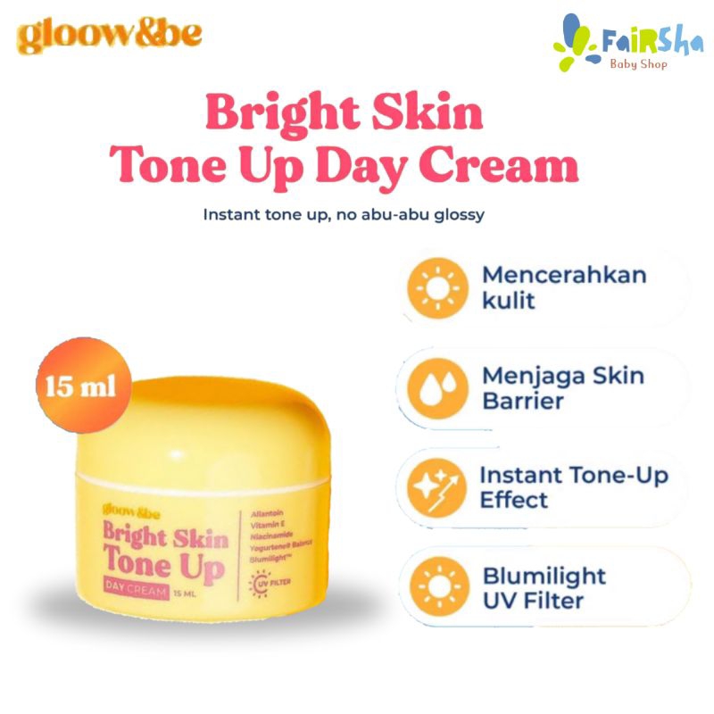Jual READY Gloow&be Bright Skin Tone-Up Day Cream 15ml | Shopee Indonesia