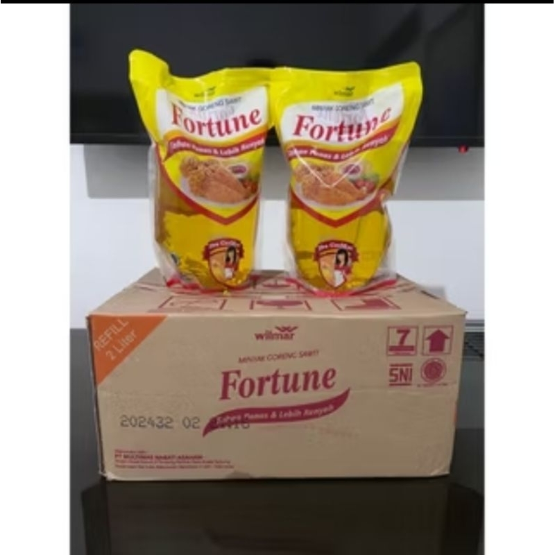 Jual Minyak goreng Fortune 2 liter 1 dus isi 6 | Shopee Indonesia