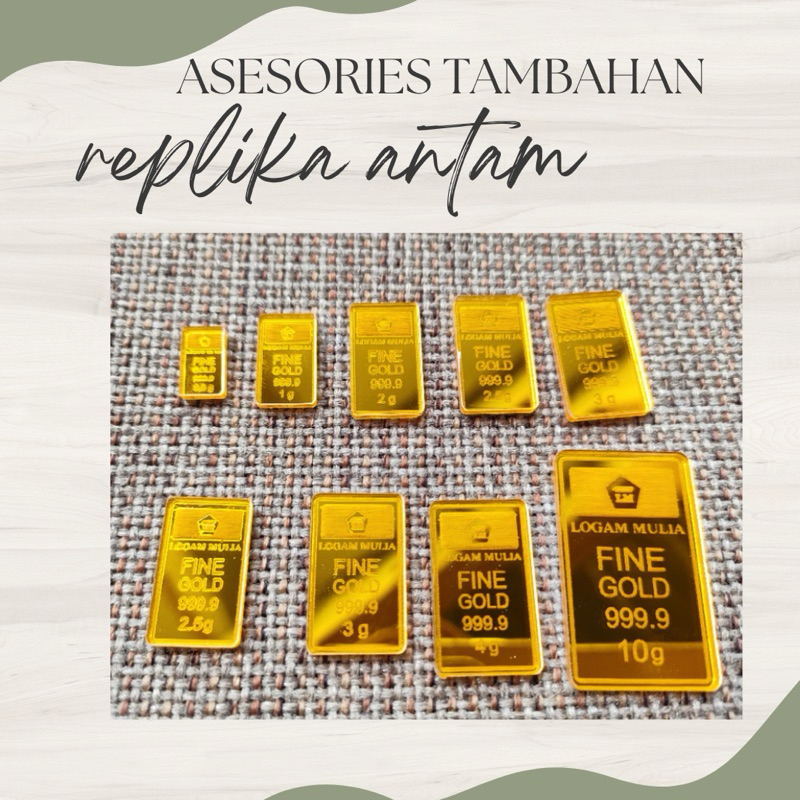 Jual Replika Emas Mahar/ Replika Antam/ Simbolis Mahar | Shopee Indonesia