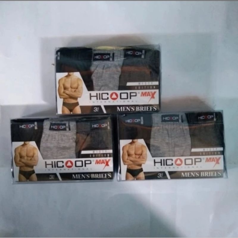 Jual Celana dalam Pria HICOOP MAX 3 in 1 Box | Shopee Indonesia