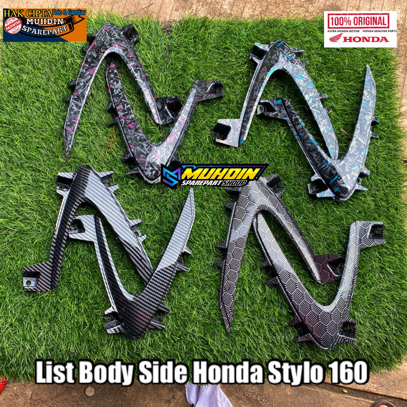 Jual Garnish L R Body side Footstep Stylo 160 Carbon Celup wtp forged ...