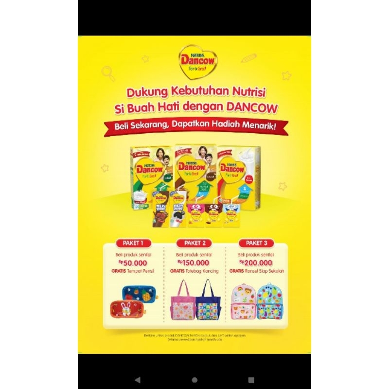 Jual MEKANISME HADIAH DANCOW FORTIGRO | Shopee Indonesia