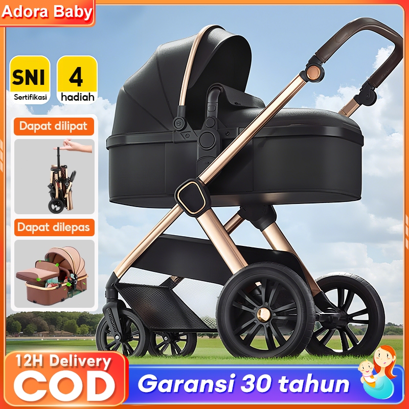 Jual [Garansi 30 Tahun]BEIGE Stroler bayi lipat travelling 2Arah ...