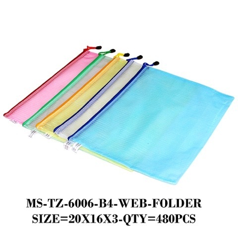 Jual (1 Pcs) Map Zipper Sleting B4 MS-TZ-6006-B4 / Tas Zipper Bag ...