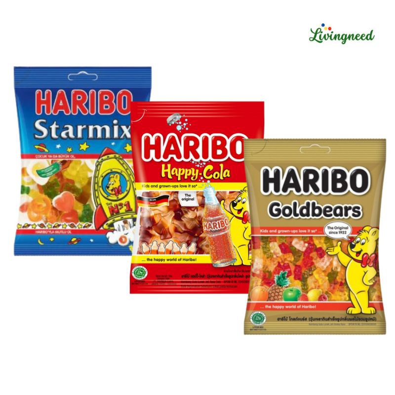 Jual EXP 2026 Haribo happy original cola/goldbears/starmix candy gummy ...