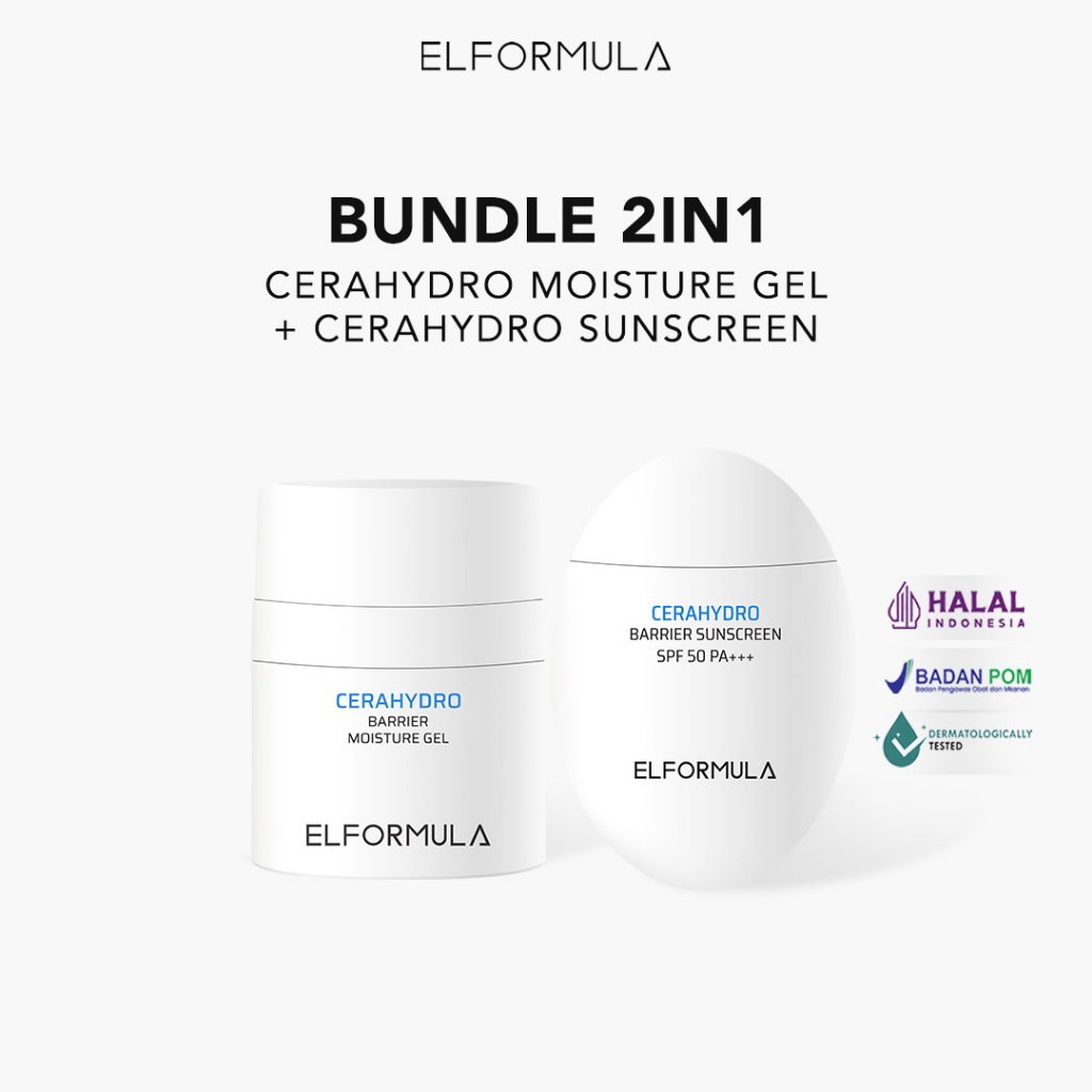 Jual ELFORMULA Bundle 2in1 - CeraHydro Barrier Repair Moisture Gel ...