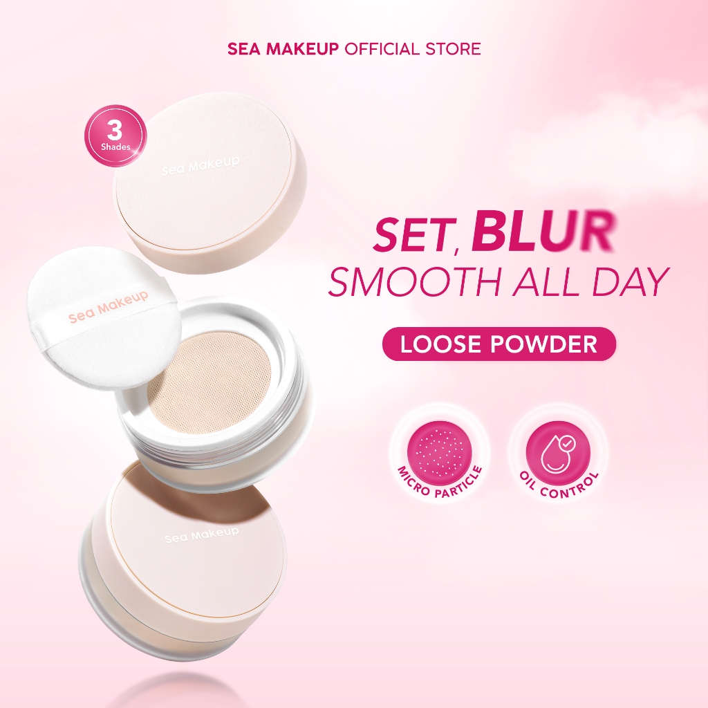 Jual Sea Makeup Acne Blur and Set Loose Powder - Bedak tabur setting powder dengan tahan minyak ...