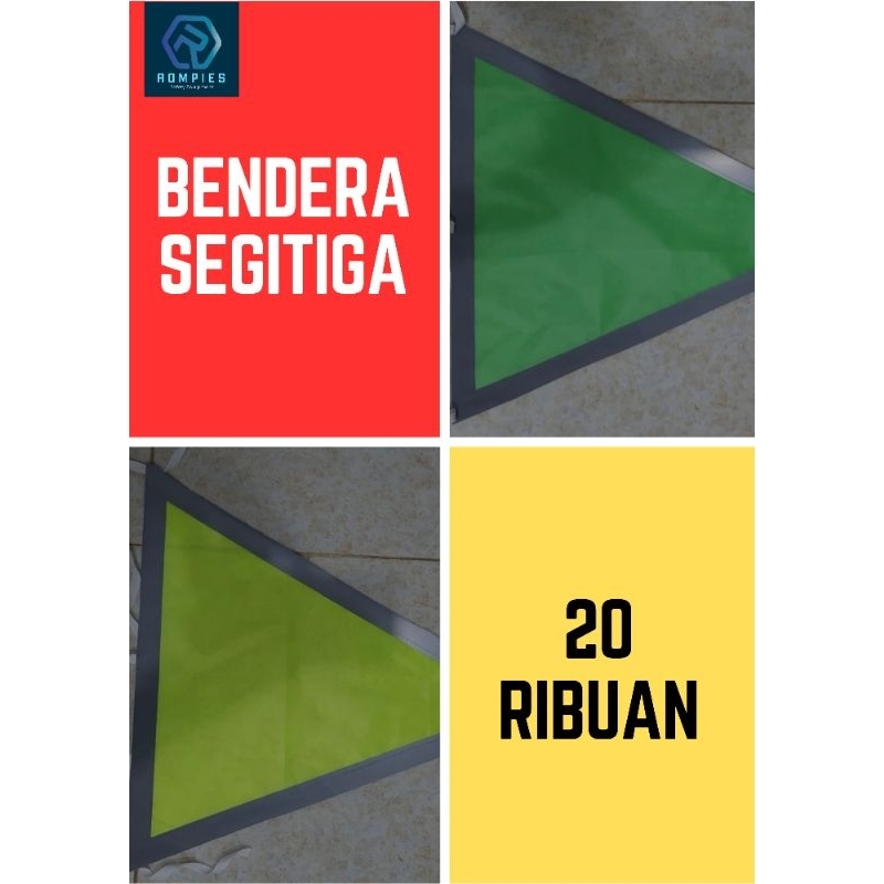 Jual Bendera Flagman / Bendera Segitiga | Rompies Safety Equipment ...