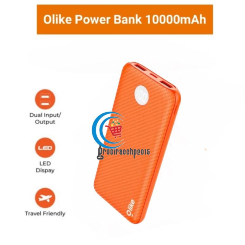 Jual OLIKE POWERBANK P1 /10000mAh DUAL OUTPUT USB FAST CHARGING GARANSI ...