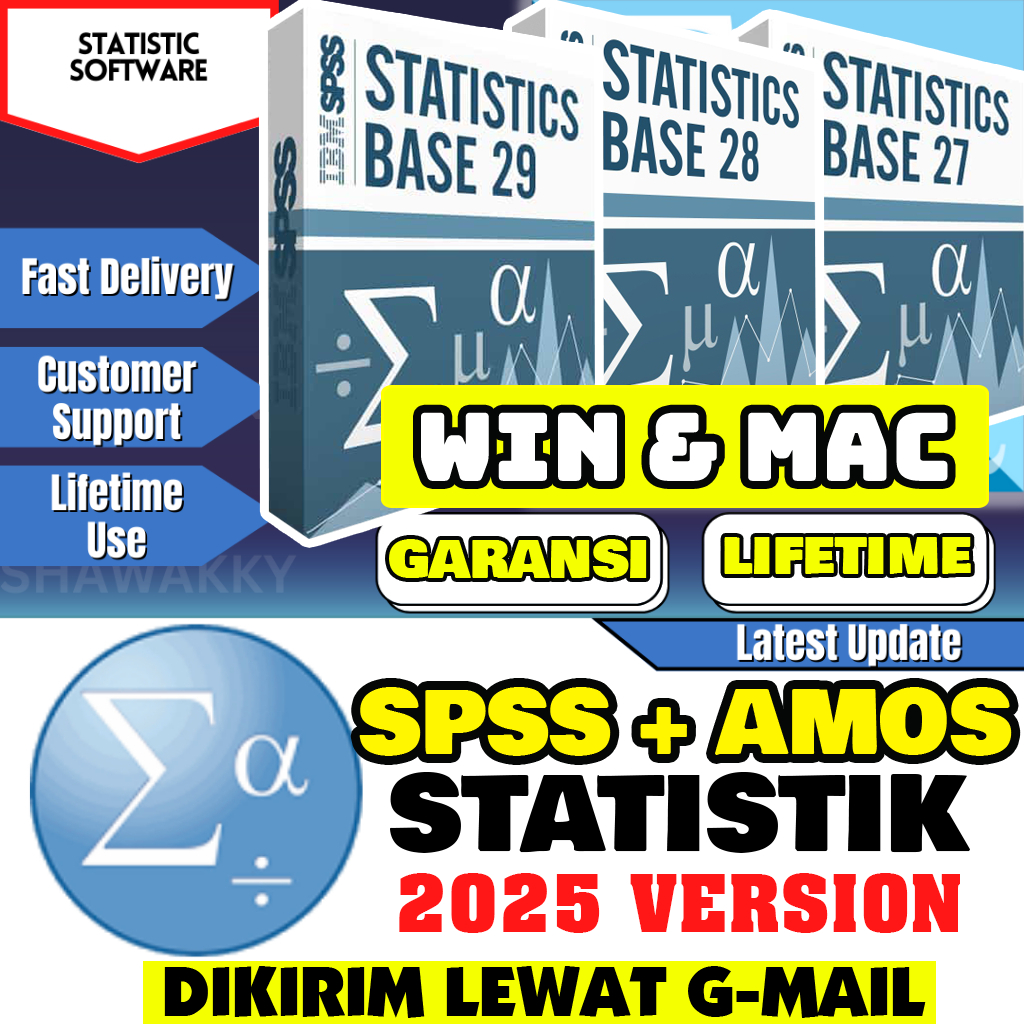 Jual IBM SPSS Statistik / SPSS 30 / SPSS 29 / SPSS 28 / SPSS 27 / SPSS 26 / SPSS 25 / SPSS 24 ...