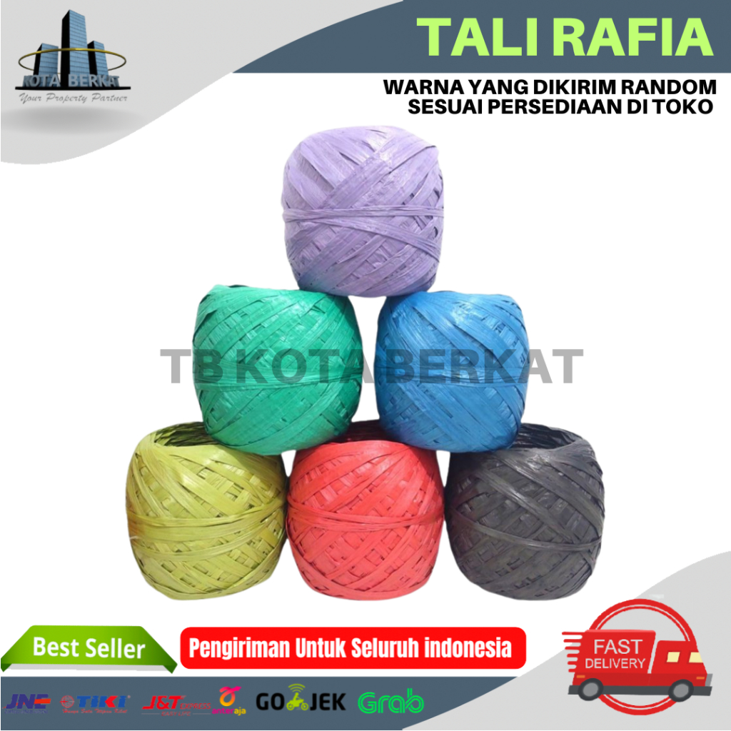 Jual TALI RAFIA / TALI RAPIA ROLL / TALI RAFIA GULUNGAN | Shopee Indonesia