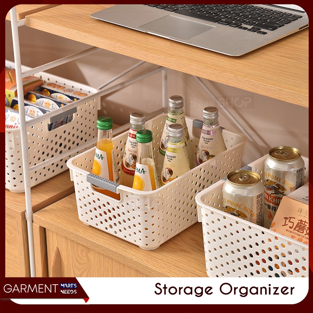 Jual DESOR - Keranjang Desktop Tempat Penyimpanan Bumbu Dapur Snack Storage Basket Stationery ...