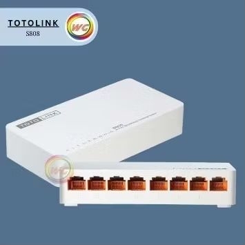 Jual switch hub 8port Toto link S808+Adaptor | Shopee Indonesia