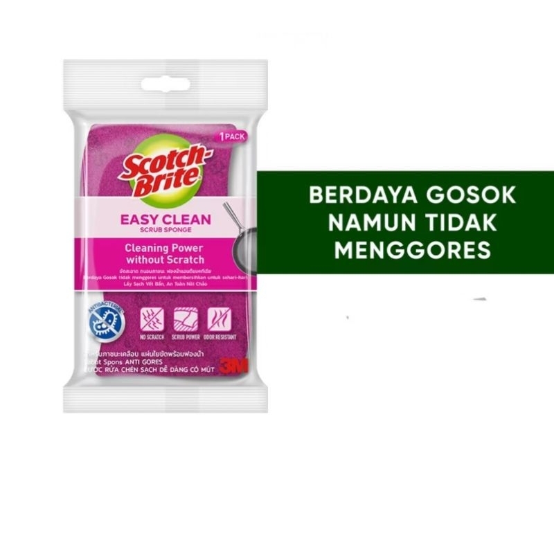 Jual Scotch Brite Spons Cuci Piring Scrub Sponge | Shopee Indonesia