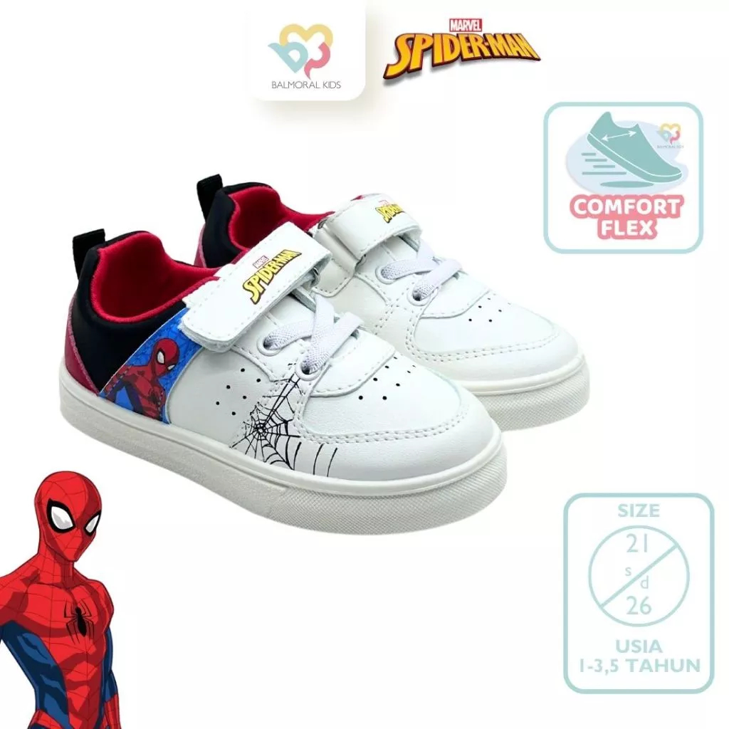 Jual Balmoral Kids Sepatu Sneakers Anak Boys Marvel Spiderman Usia 1 ...