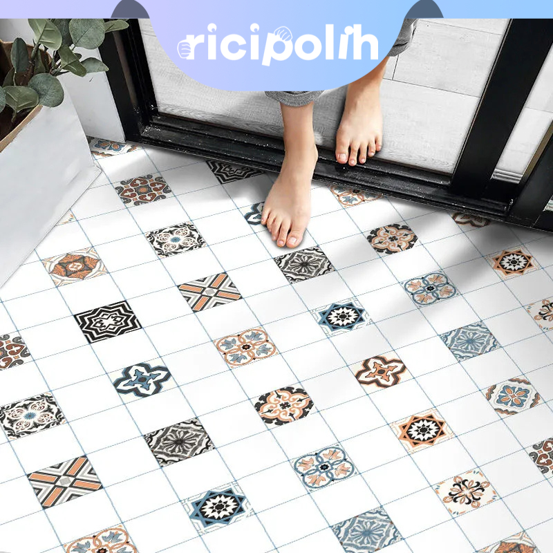 Jual Stiker Lantai Tahan Air Kamar Mandi 60x200cm Stiker Ubin Dapur ...
