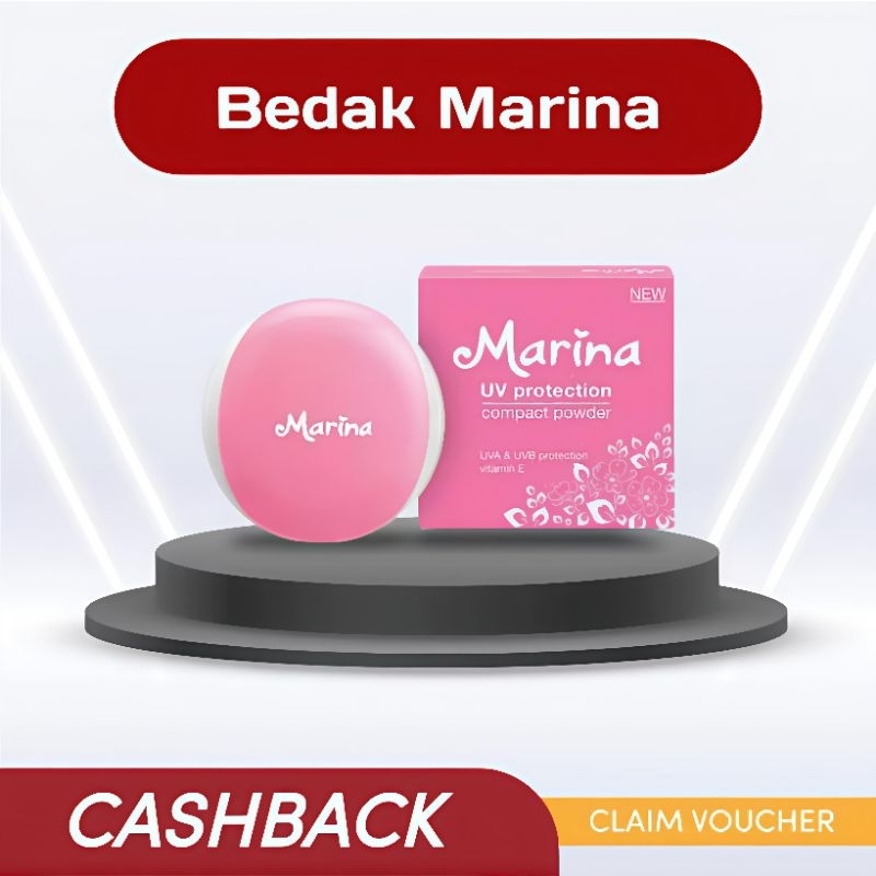 Jual Marina Compact powder UV brightening up 12gr (bedak padat Marina ...