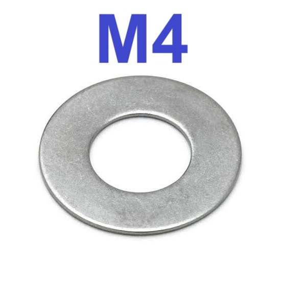 Jual RING PLAT / WASHER PLAT STAINLESS STEEL M4 | Shopee Indonesia