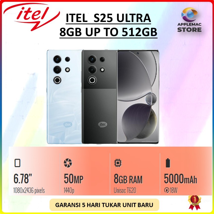 Jual HANDPHONE ITEL S25 ULTRA 8GB 512GB BROMO 6,78 INCH 50 MP 5000MAH GARANSI RESMI | Shopee ...