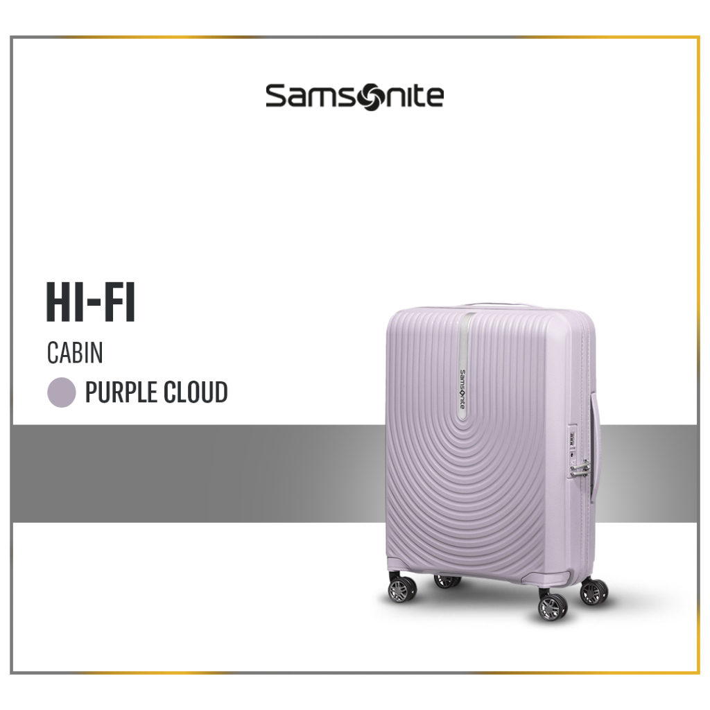 Jual Samsonite Koper Hardcase Hi-Fi Cabin 20 inch - Purple Cloud ...