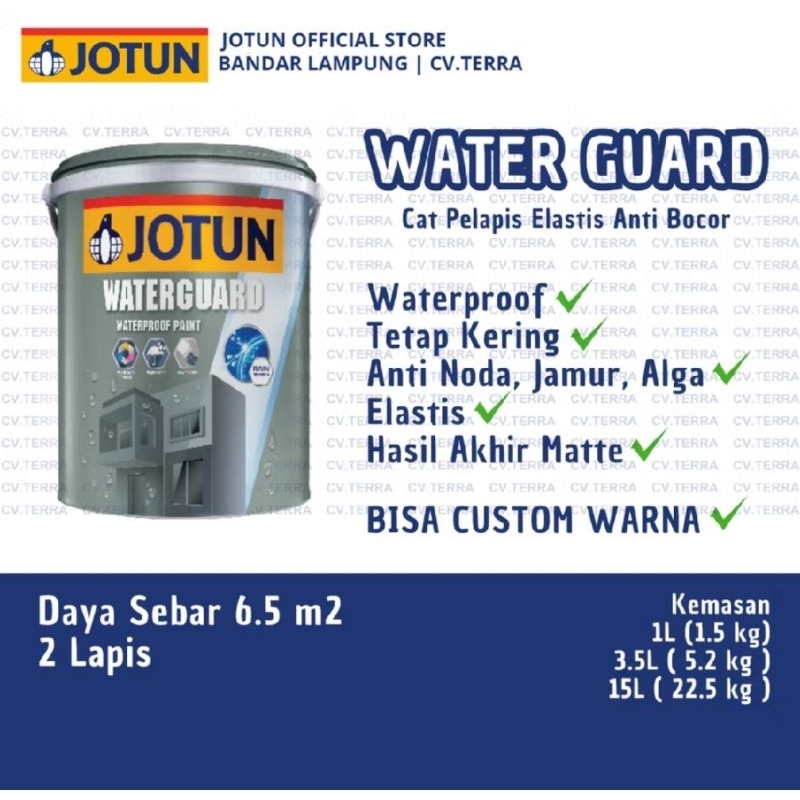 Jual JOTUN WATERGUARD - Cat Pelapis Anti Bocor Banyak Pilihan Warna ...