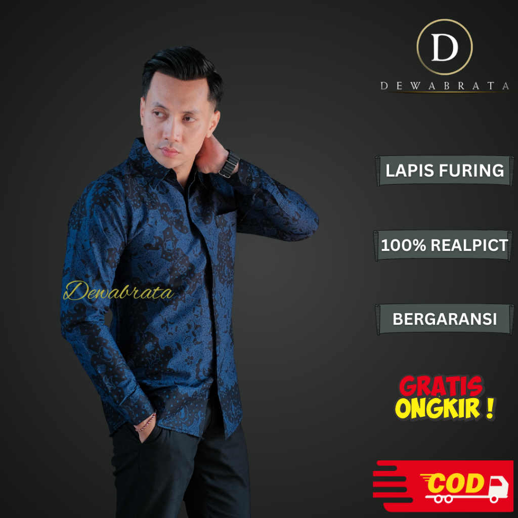 Jual Dewabrata Premium Batik Ravanya Kemeja Slimfit | Shopee Indonesia