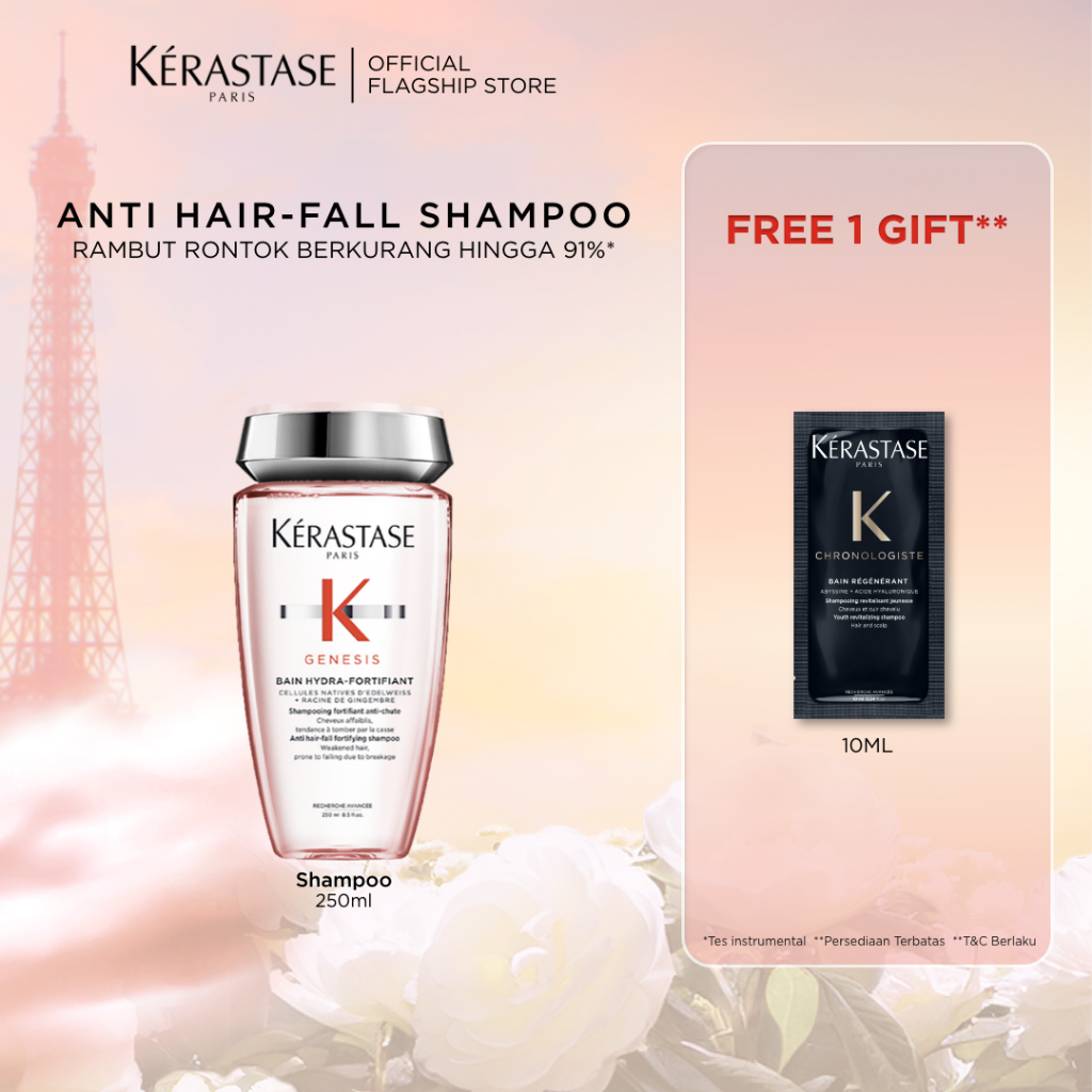 Jual Kerastase Bain Hydra Genesis 250ml Anti Hair Fall Shampoo (Normal ...