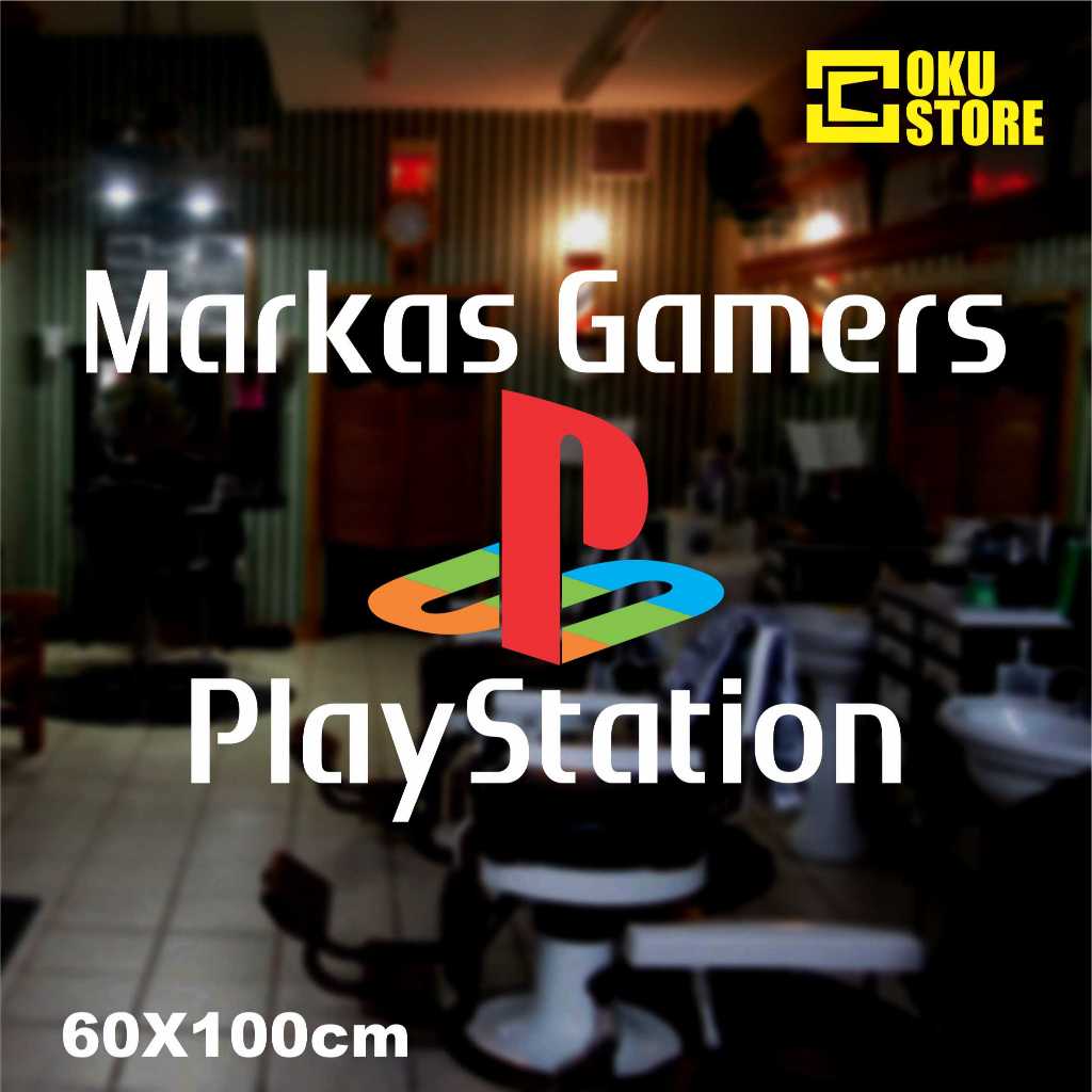Jual Custom Sticker 133 Cutting Sticker CUSTOM LOGO RENTAL PLAYSTATION ...