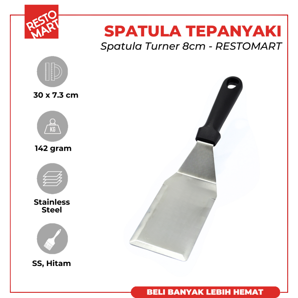 Jual Sutil / Spatula Wok / Turner RESTOMART Stainless Steel (2716045 ...