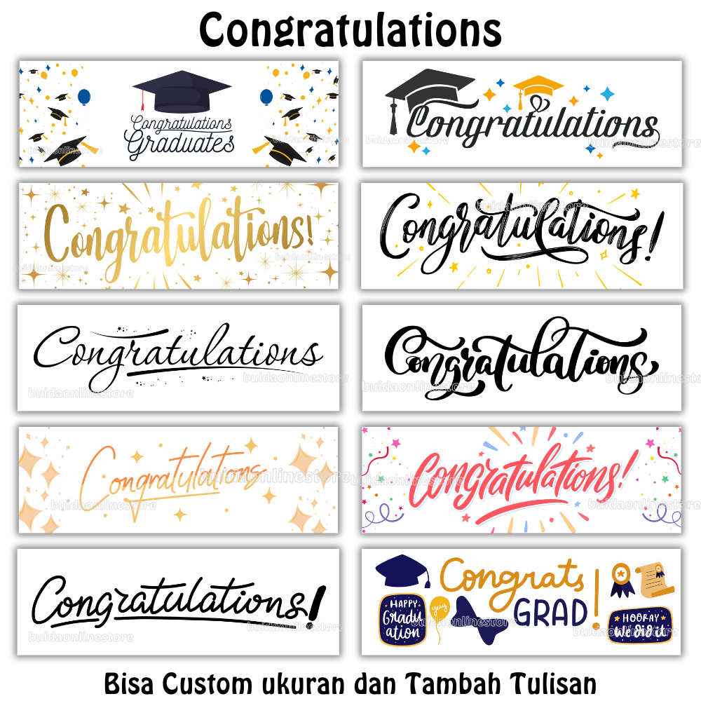 Jual Sticker Label stiker Congratulations dekorasi kemasan hampers ...