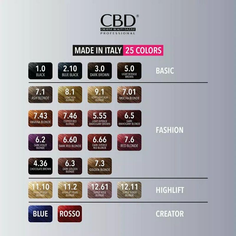 Jual Cat rambut CBD Professional Color Max 100ml | Shopee Indonesia