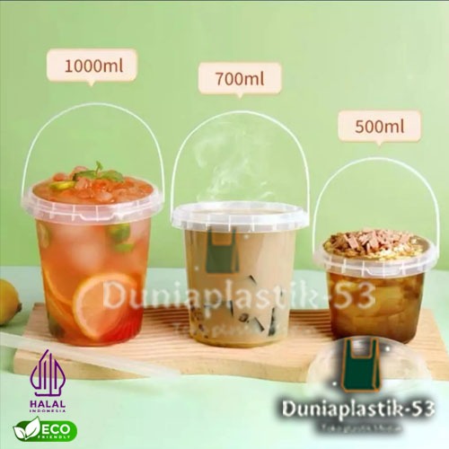 Jual CUP PP Ember BUAH DESSERT ICECREAM / BUCKET PP BULAT / BUCKET KFC ...