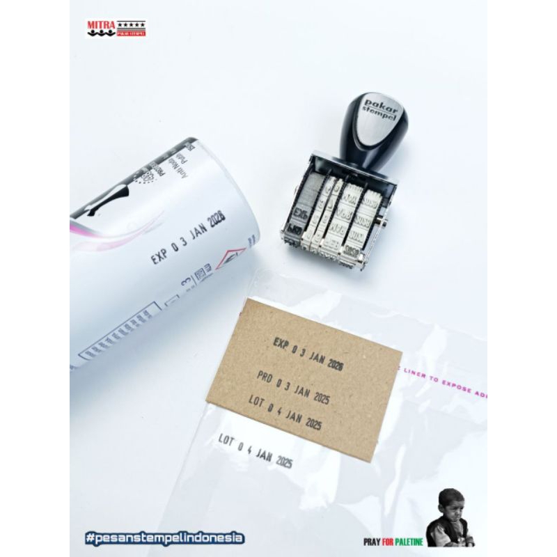 Jual STEMPEL KODE PRODUKSI 3MM STEMPEL EXP EXPIRED UNTUK KEMASAN ...