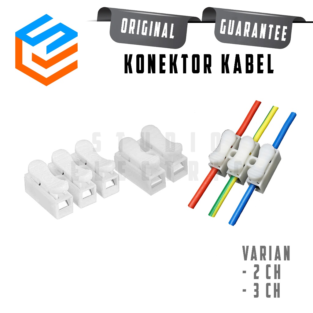 Jual Konektor Terminal Sambungan Penjepit Kabel Listrik / Quick Connect ...